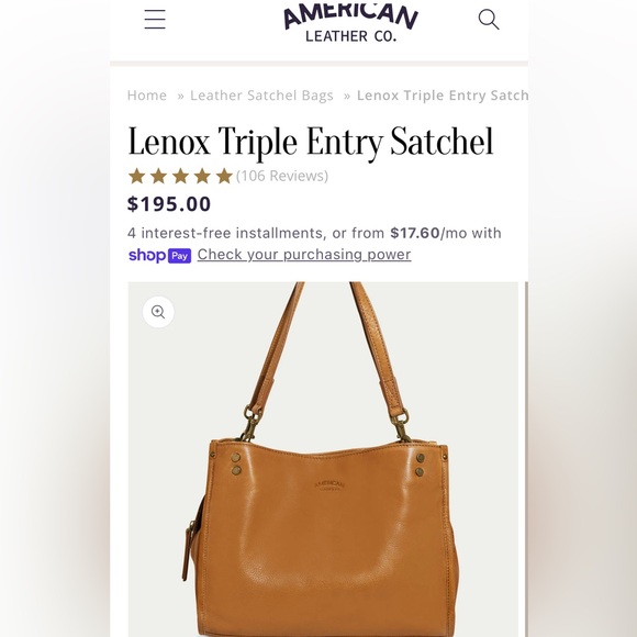 Bags | Lenox Triple Entry Satchel In Tan | Poshmark